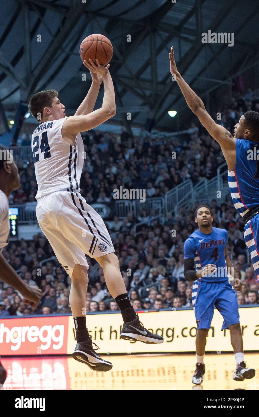 February 7, 2015: Butler Bulldogs guard Kellen Dunham (24) hits a three ...