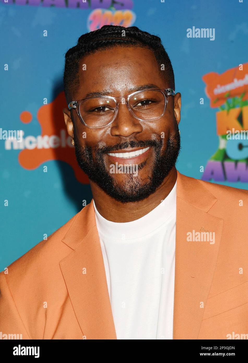 LOS ANGELES, CALIFORNIA - MARCH 04: Nate Burleson attends Nickelodeon's ...