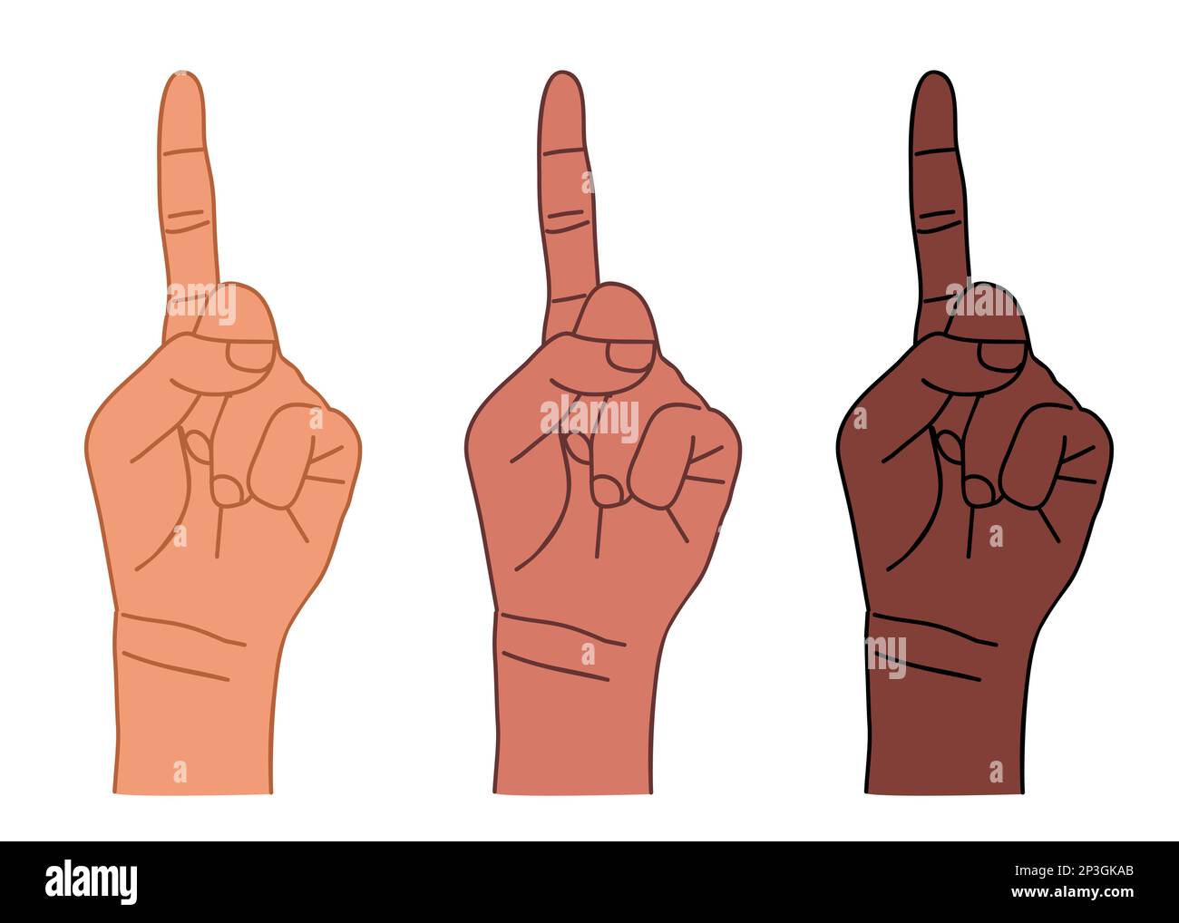 One hand pointing out Stock Vector Images - Alamy