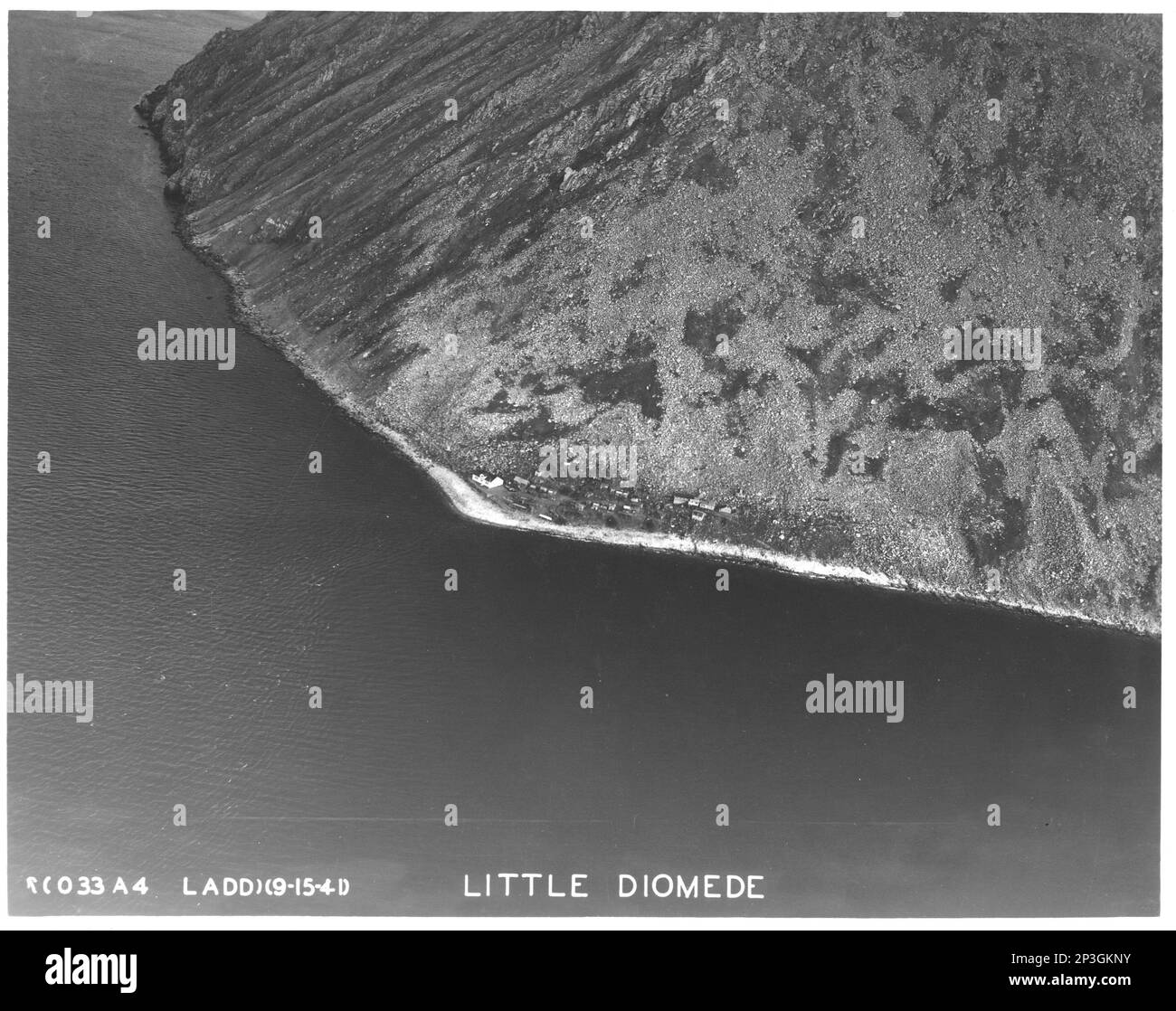 Alaska - Delta River through Little Diomede Island, Aerial Photograph ...