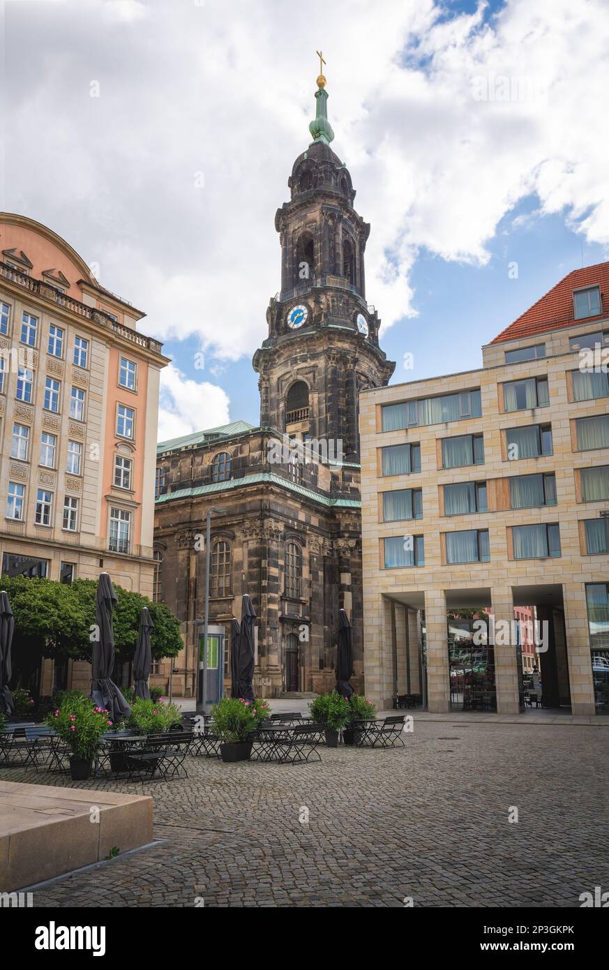 Kreuzkirche Church - Dresden, Saxony, Germany Stock Photo - Alamy