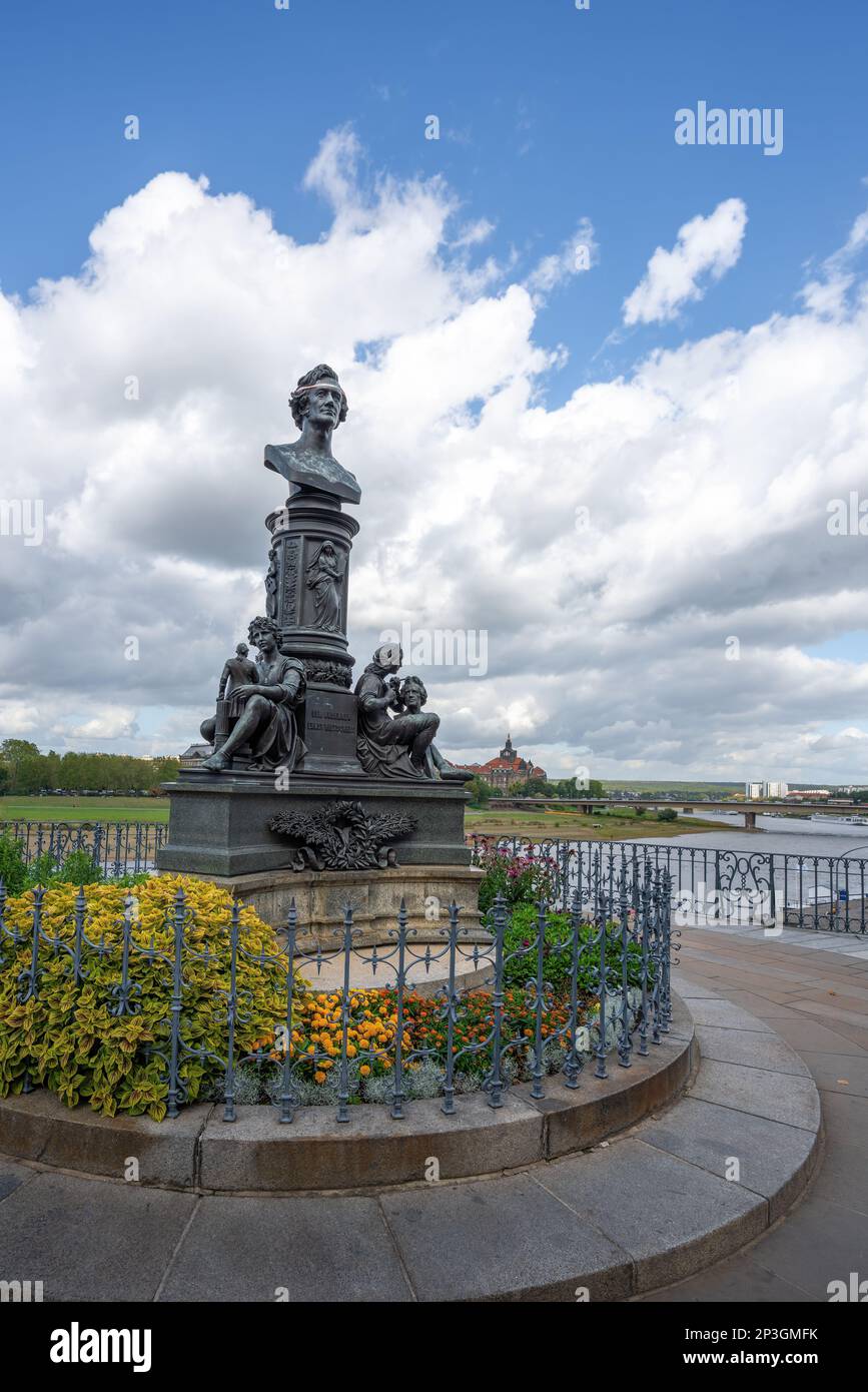Ernst Rietschel Memorial at Bruhls Terrace - Dresden, Saxony, Germany ...
