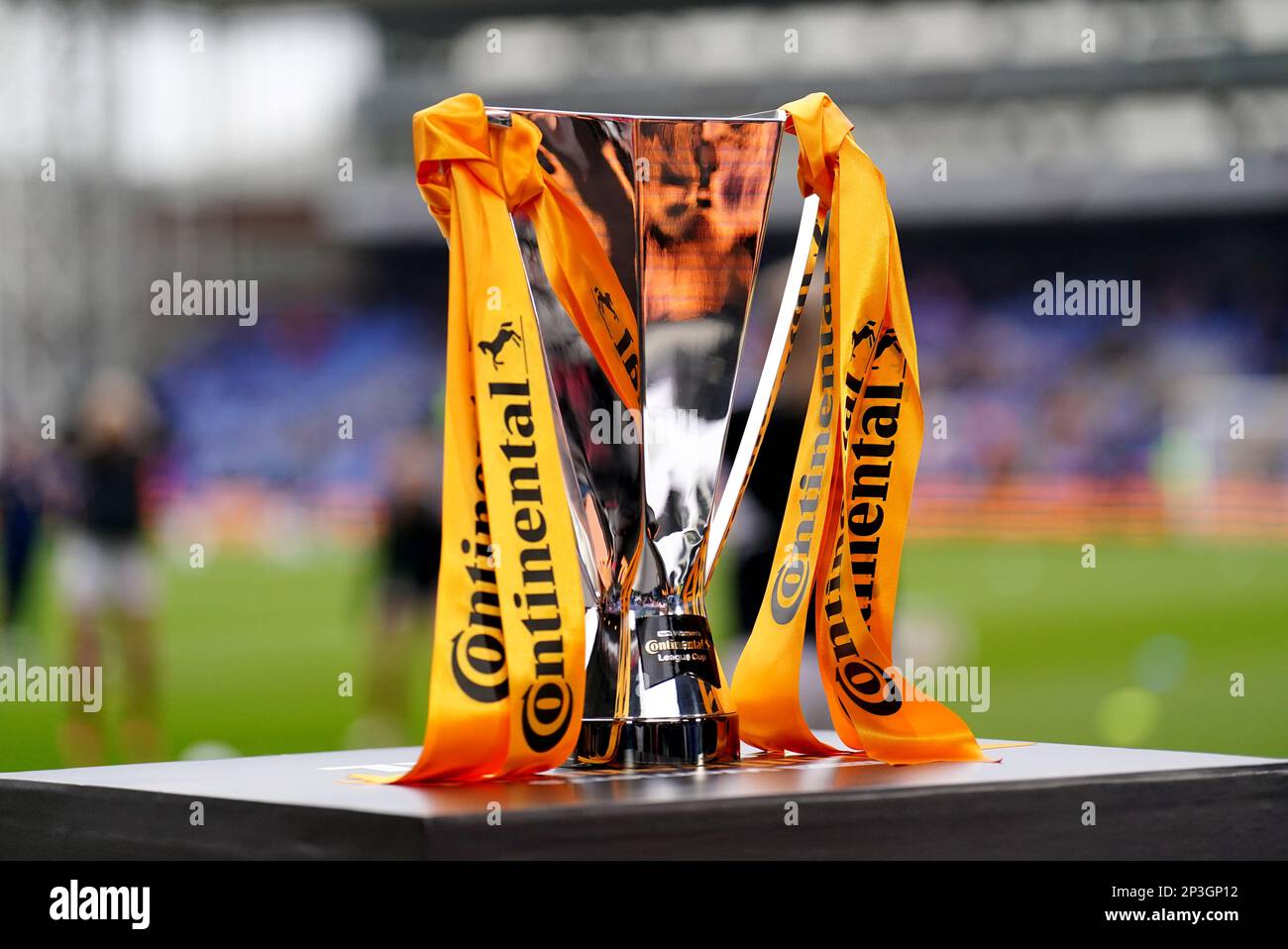 The Continental Tyres League Cup trophy on display ahead of The FA ...
