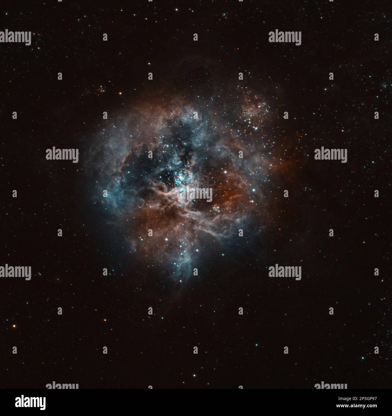 The Tarantula nebula in the Large Magellanic Cloud, photographed by a ...