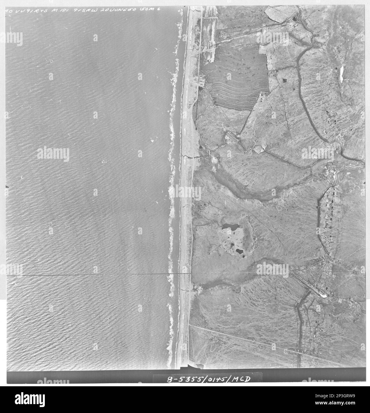 Alaska - Coastal Area and Highway East through Curry, Aerial Photograph ...