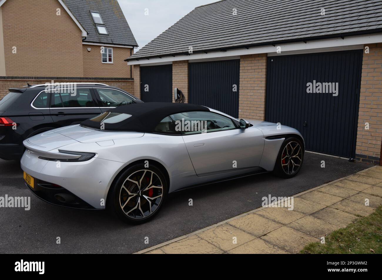Aston Martin sports car 007 looks looking fast silver modern James Bond ...
