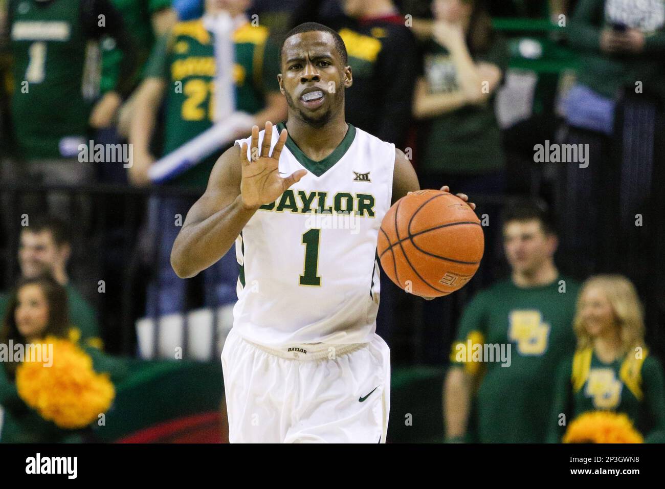 04 FEB 2015: Baylor Bears guard Kenny Chery (1) during the NCAA ...