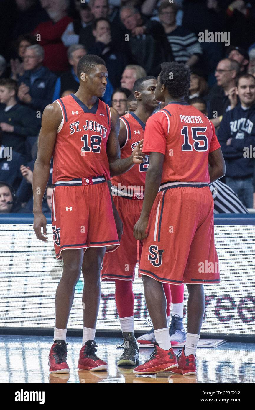February 3, 2015: St. John's Red Storm forward Chris Obekpa (12), St ...