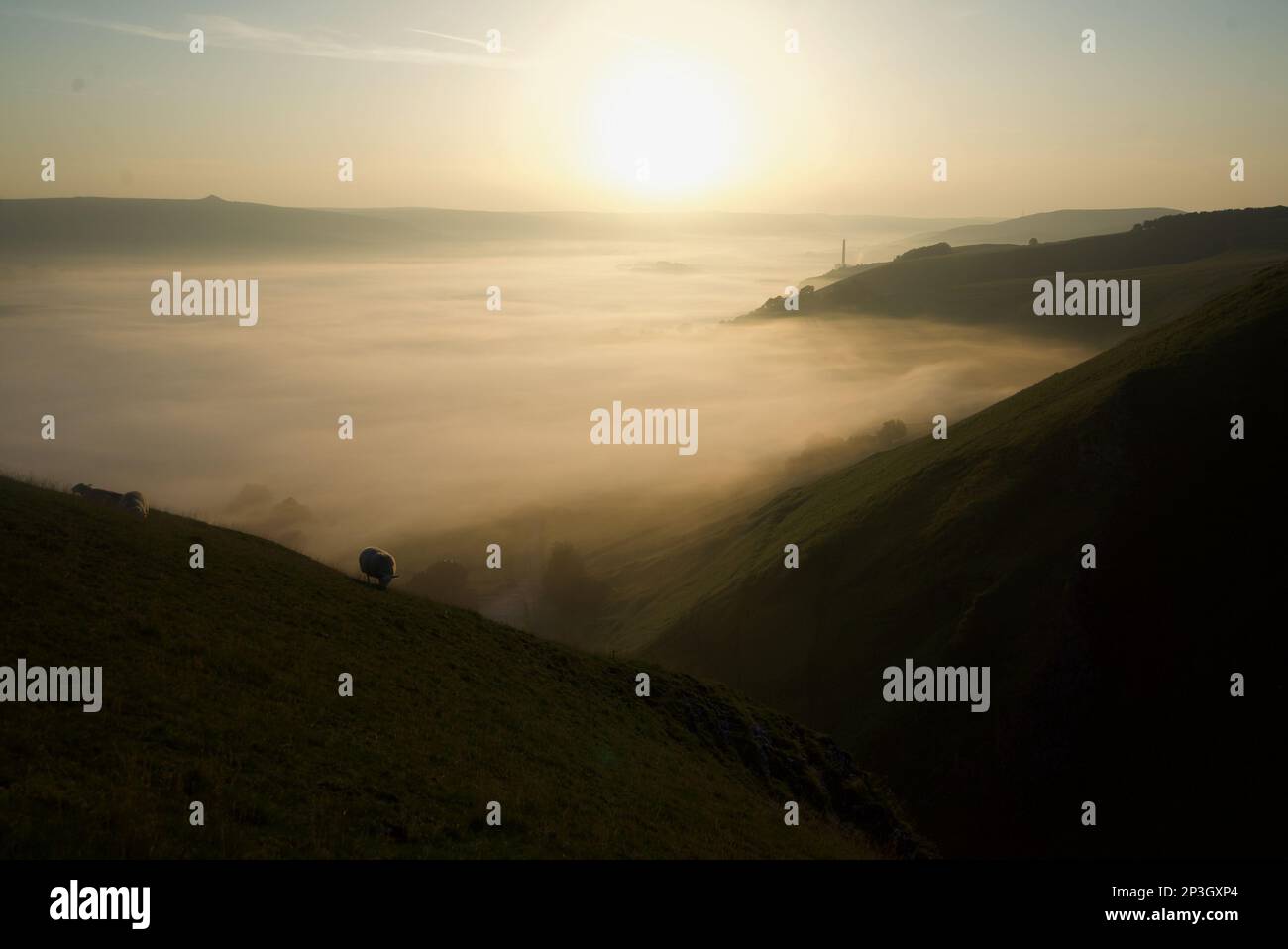Winnats pass cloud inversion hi-res stock photography and images - Alamy
