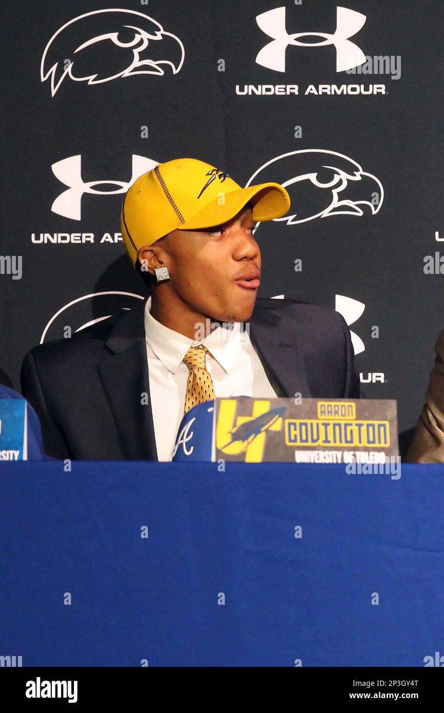 04 FEB 2015: Aaron Covington selects University of Toledo during the ...