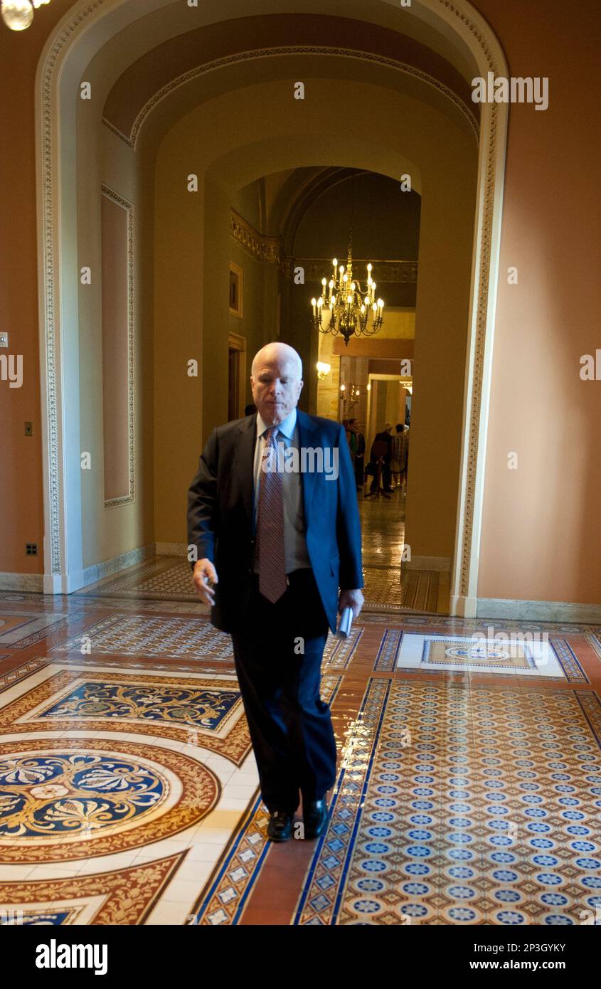 UNITED STATES - Sept 25: Sen. John McCain, R-AZ makes his way to the ...