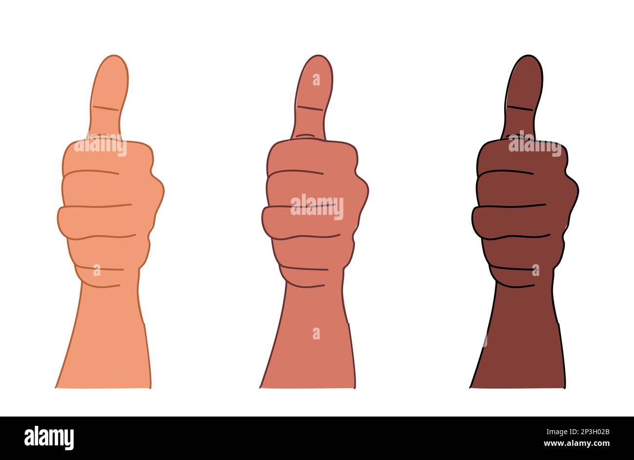 Thumb up Hand Finger Pointing vector illustration Stock Vector Image ...