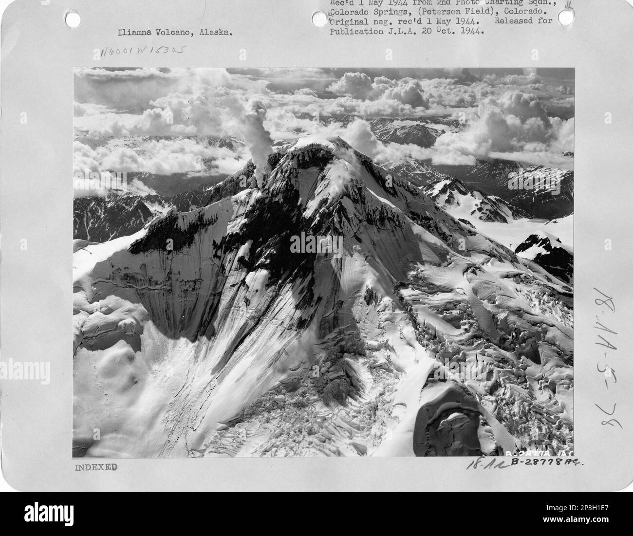 Alaska - Iliamna Volcano, Aerial Photograph Stock Photo - Alamy