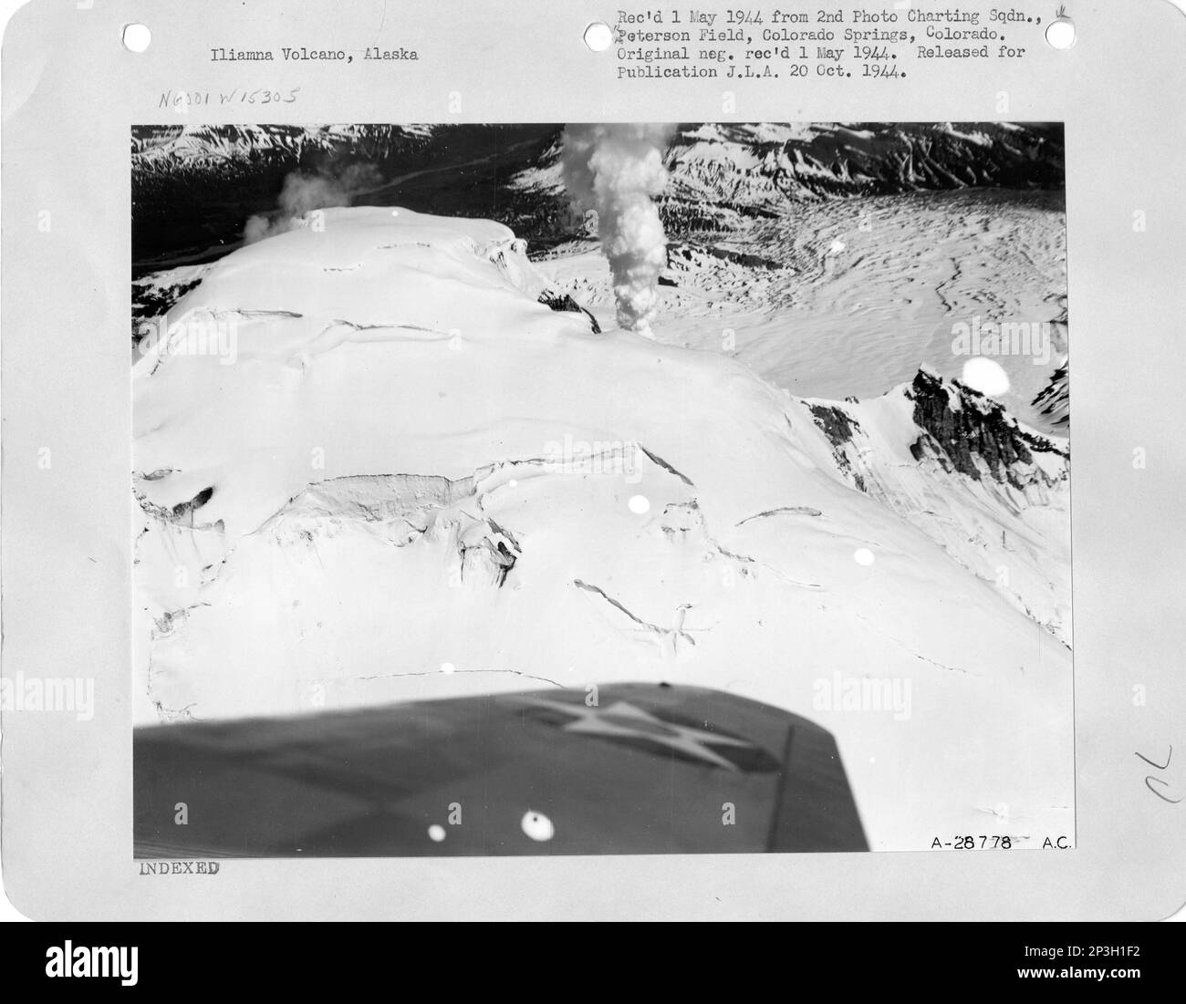 Alaska - Iliamna Volcano, Aerial Photograph Stock Photo - Alamy