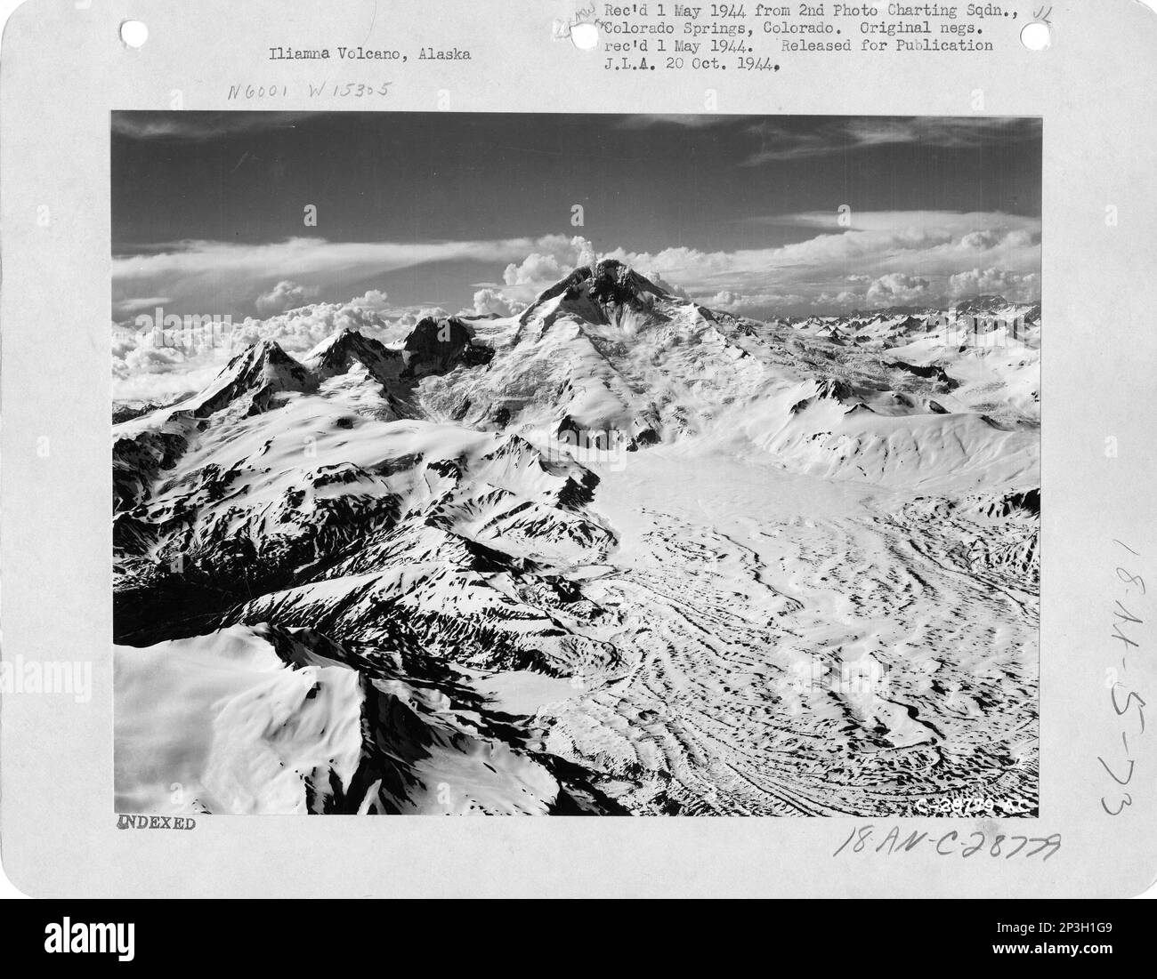 Alaska - Iliamna Volcano, Aerial Photograph Stock Photo - Alamy
