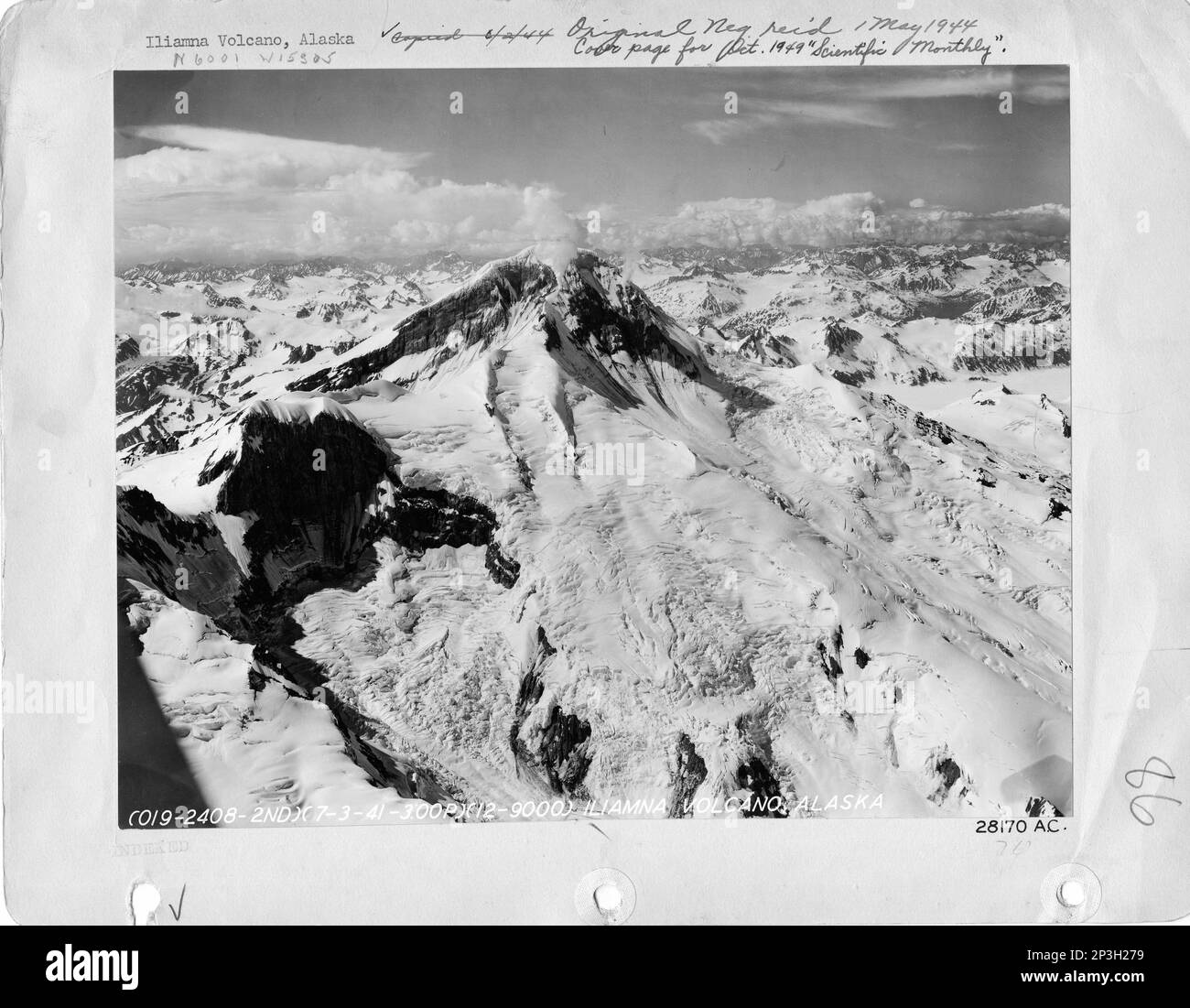 Alaska - Iliamna Volcano, Aerial Photograph Stock Photo - Alamy