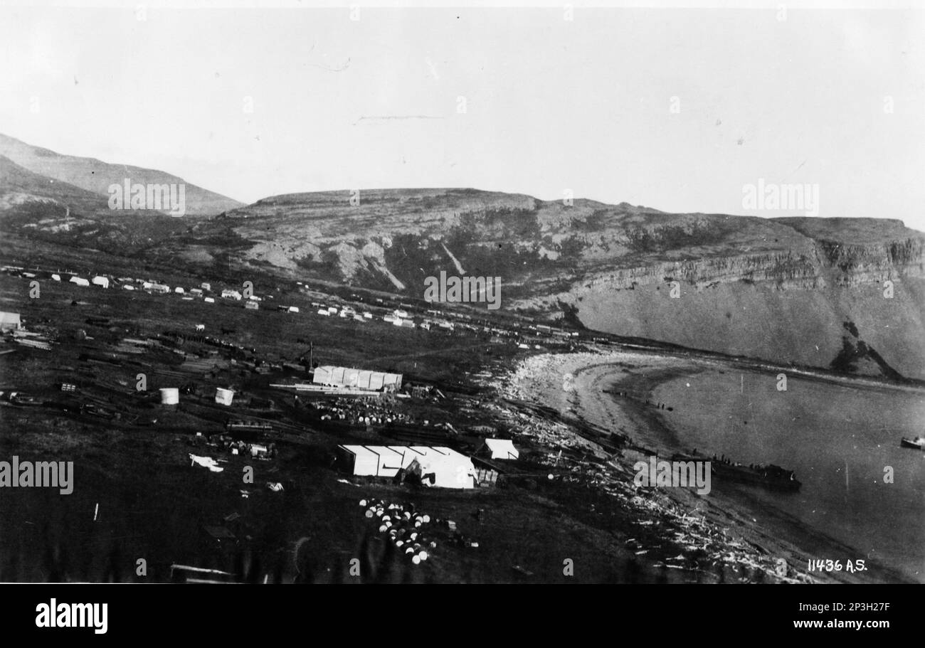 Alaska - Kahiltna Glacier through Kanatak, Aerial Photograph Stock ...
