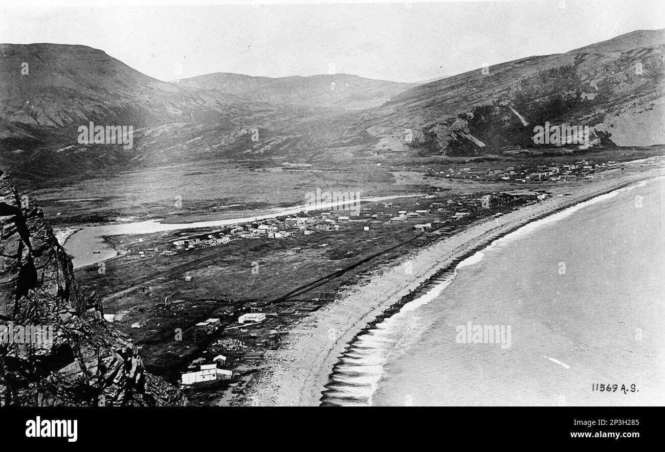 Alaska - Kahiltna Glacier through Kanatak, Aerial Photograph Stock ...