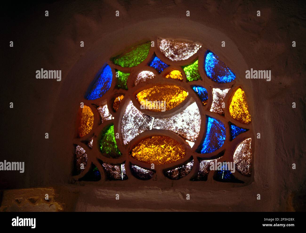 Hajjah Market Yemen Stained Glass Window In Hotel Stock Photo - Alamy