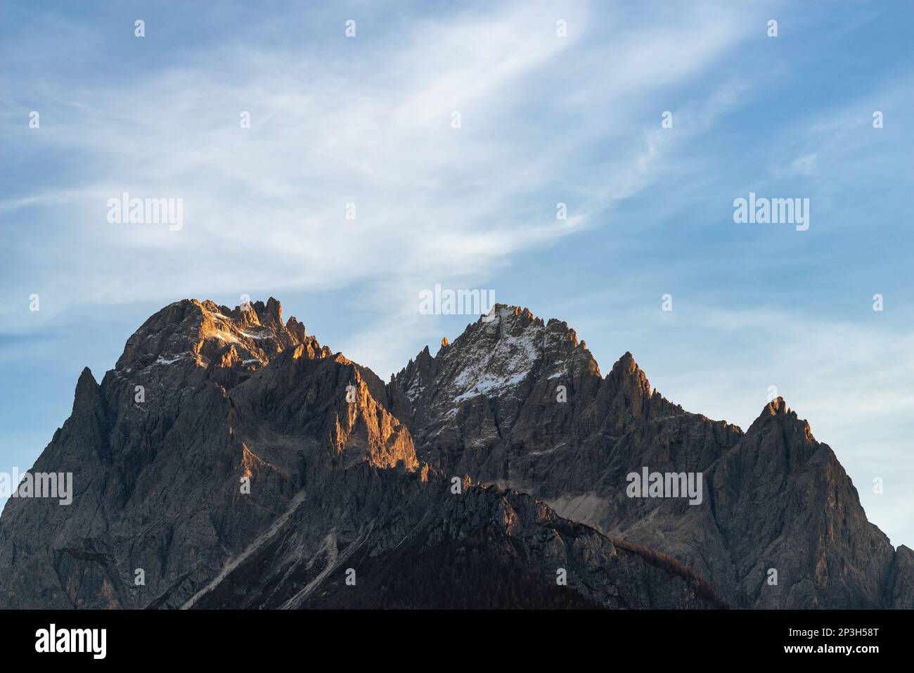 Sesto Dolomites, Fiscalina valley mountains, Trentino, South Tyrol ...