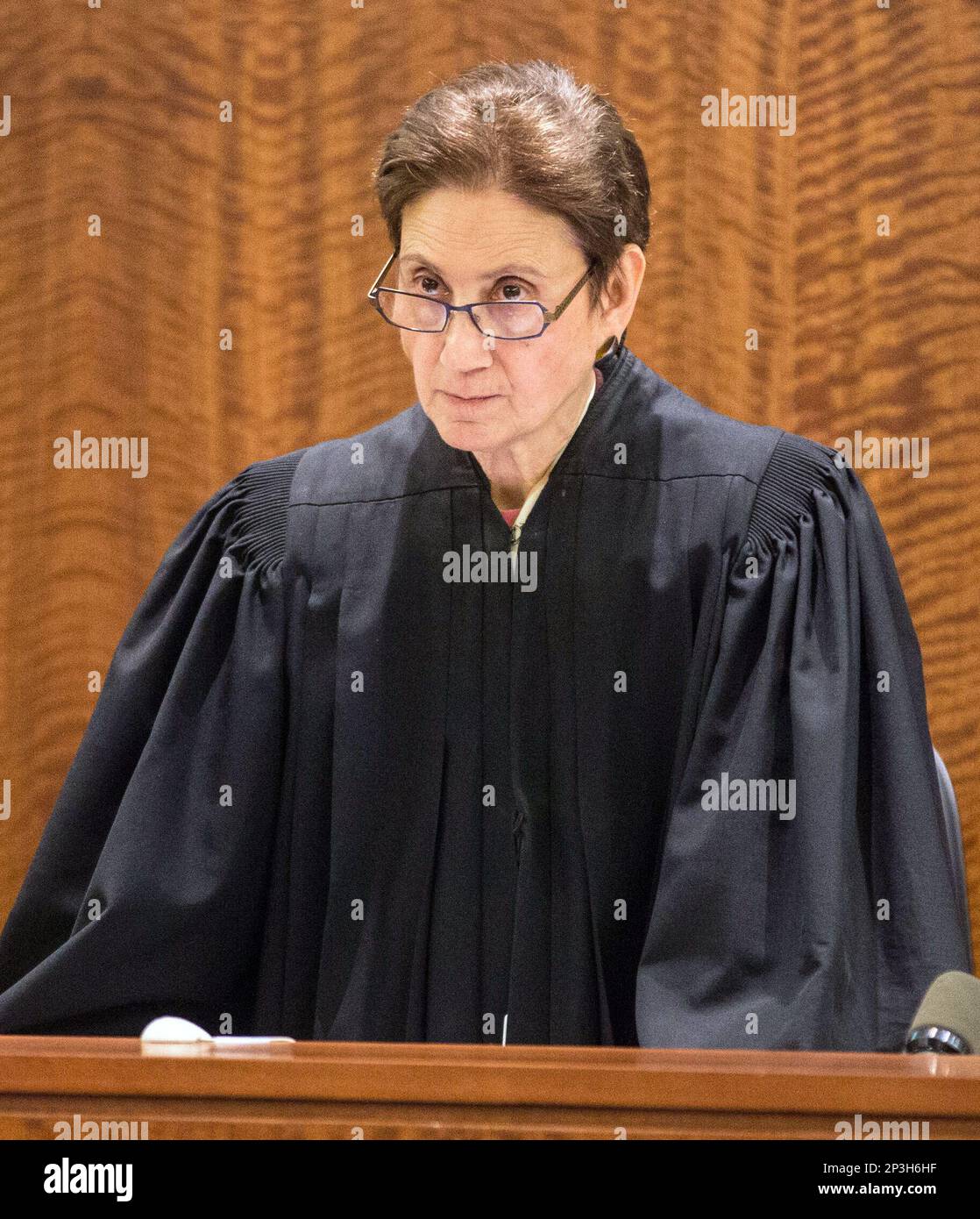 Bristol County Superior Court Judge Susan Garsh addresses the court ...