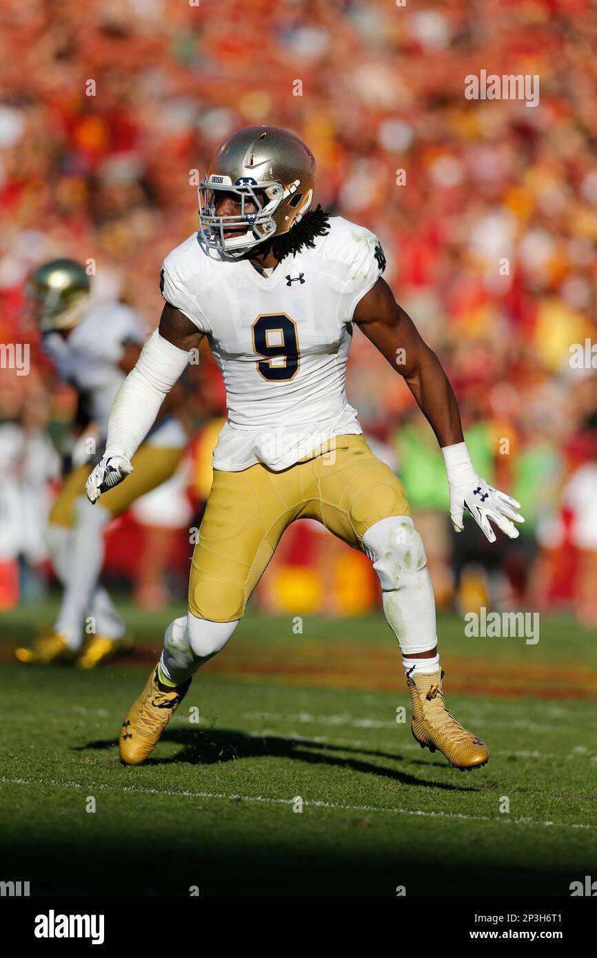 November 29, 2014: Notre Dame Fighting Irish linebacker Jaylon Smith (9 ...