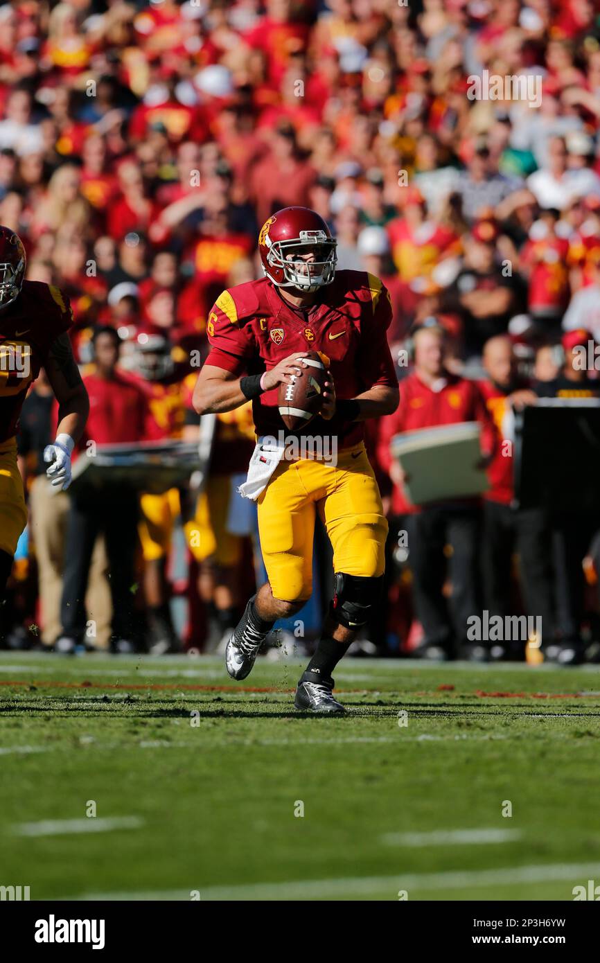 November 29, 2014: USC Trojans quarterback Cody Kessler (6) during the ...