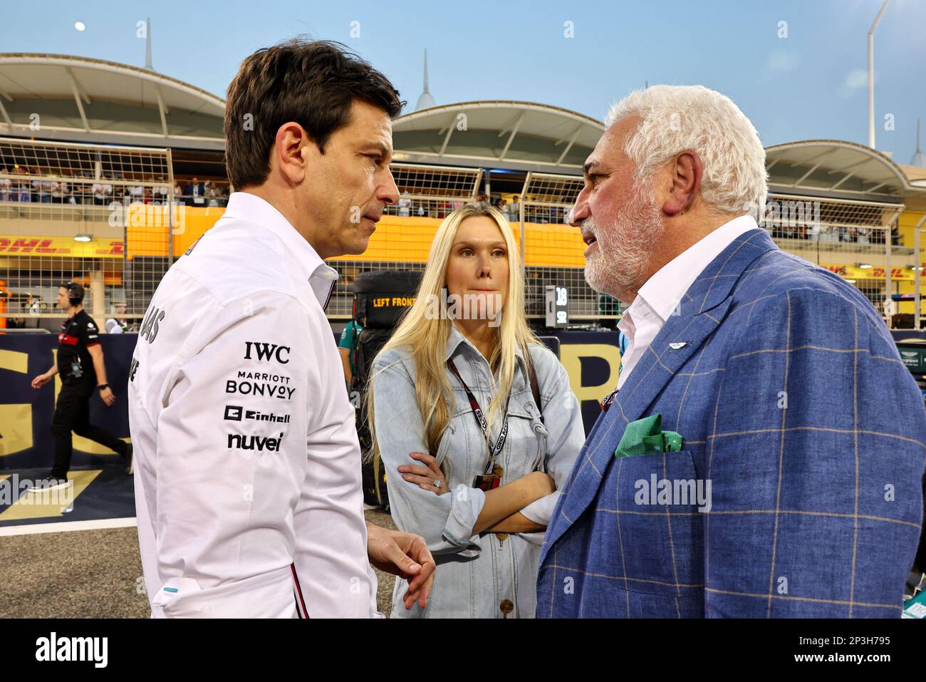 L to R): Toto Wolff (GER) Mercedes AMG F1 Shareholder and Executive ...
