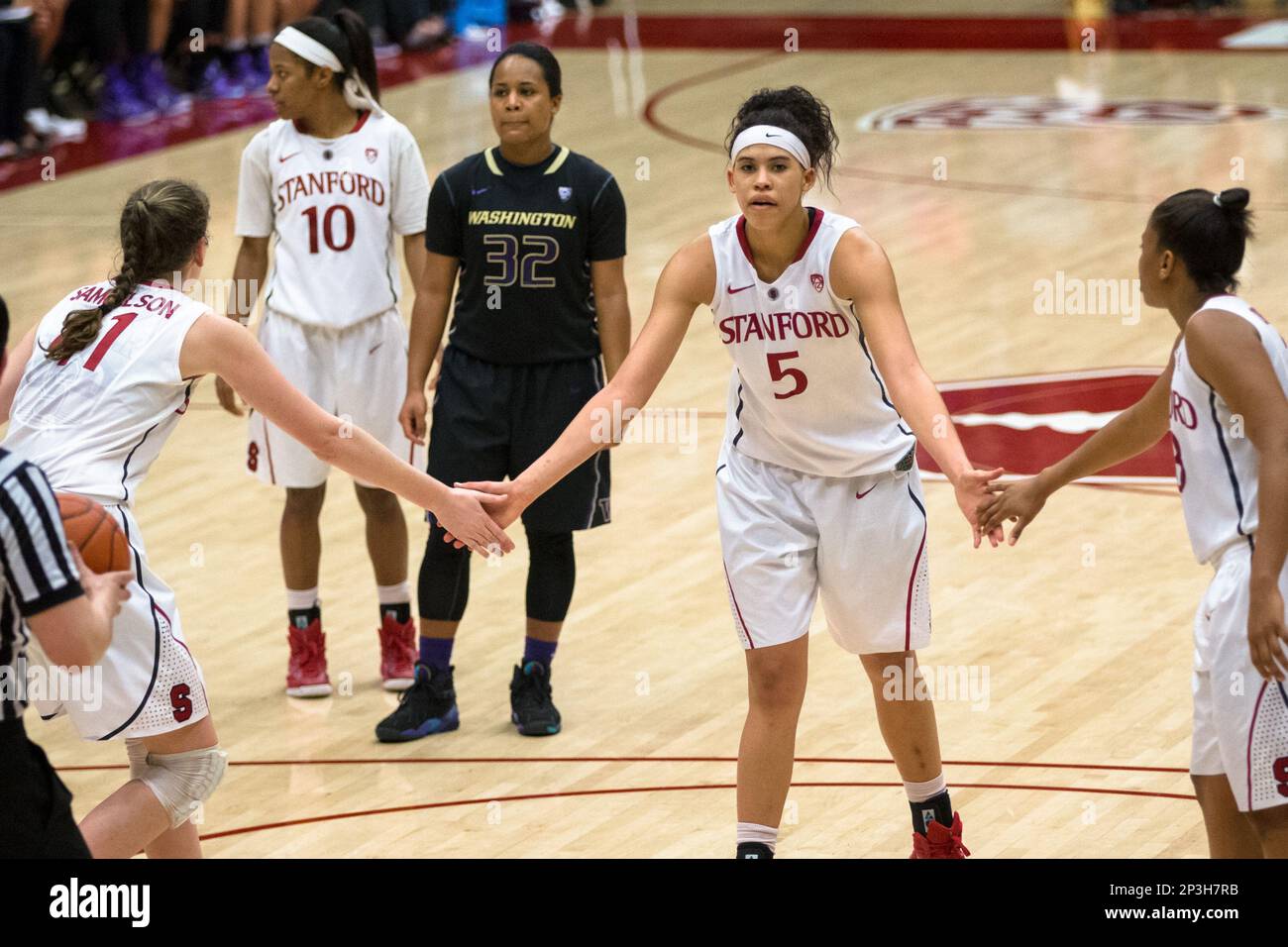 February 02, 2015: Stanford Cardinal forward Kaylee Johnson (5 ...