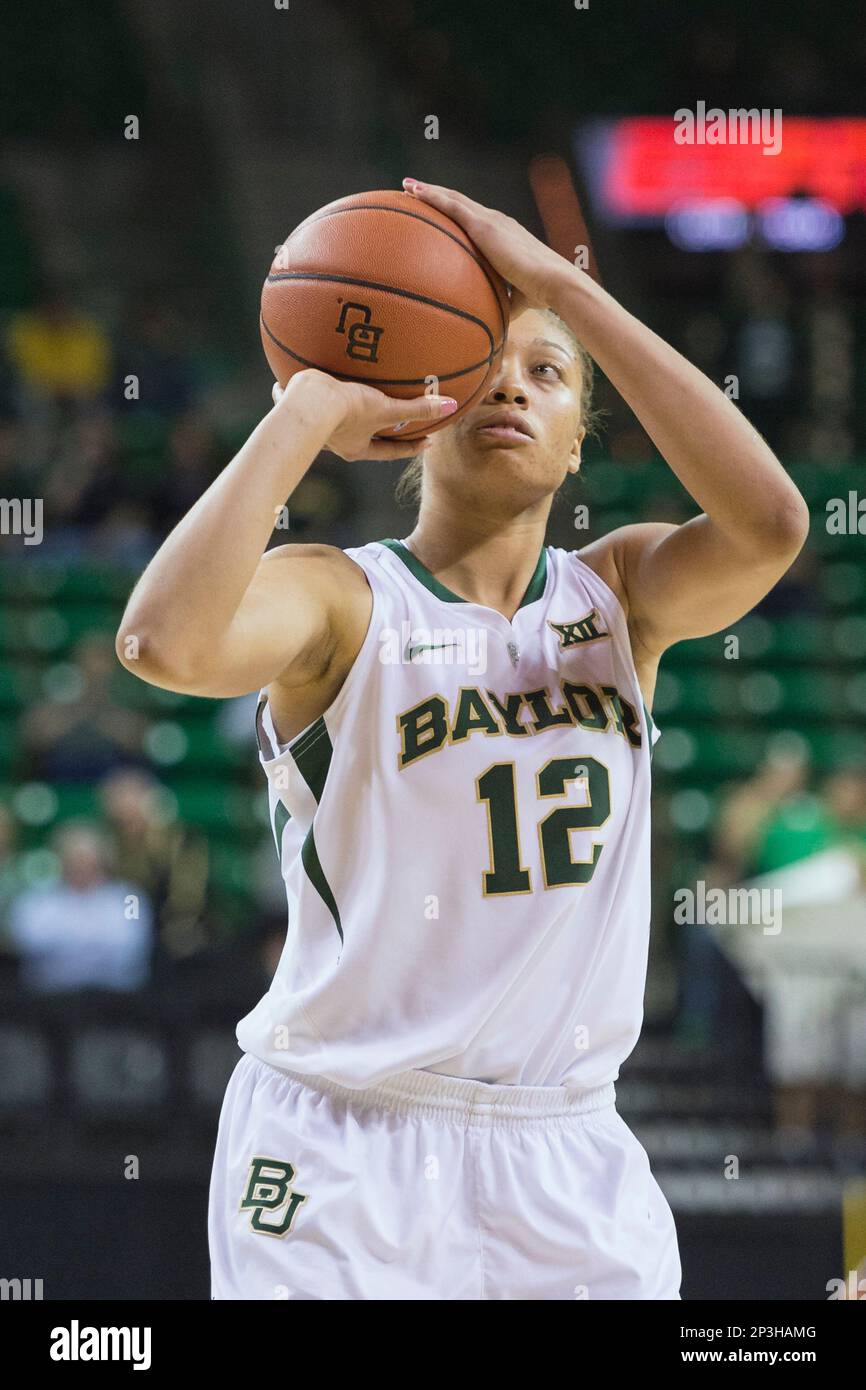 Baylor guard Alexis Prince (12) attempts a free throw during second ...