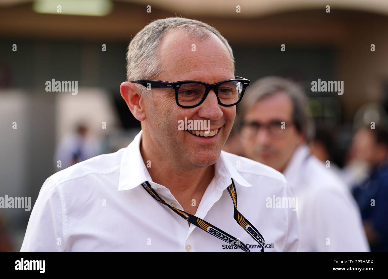 Stefano Domenicali, CEO of Formula One Group before the Bahrain Grand ...