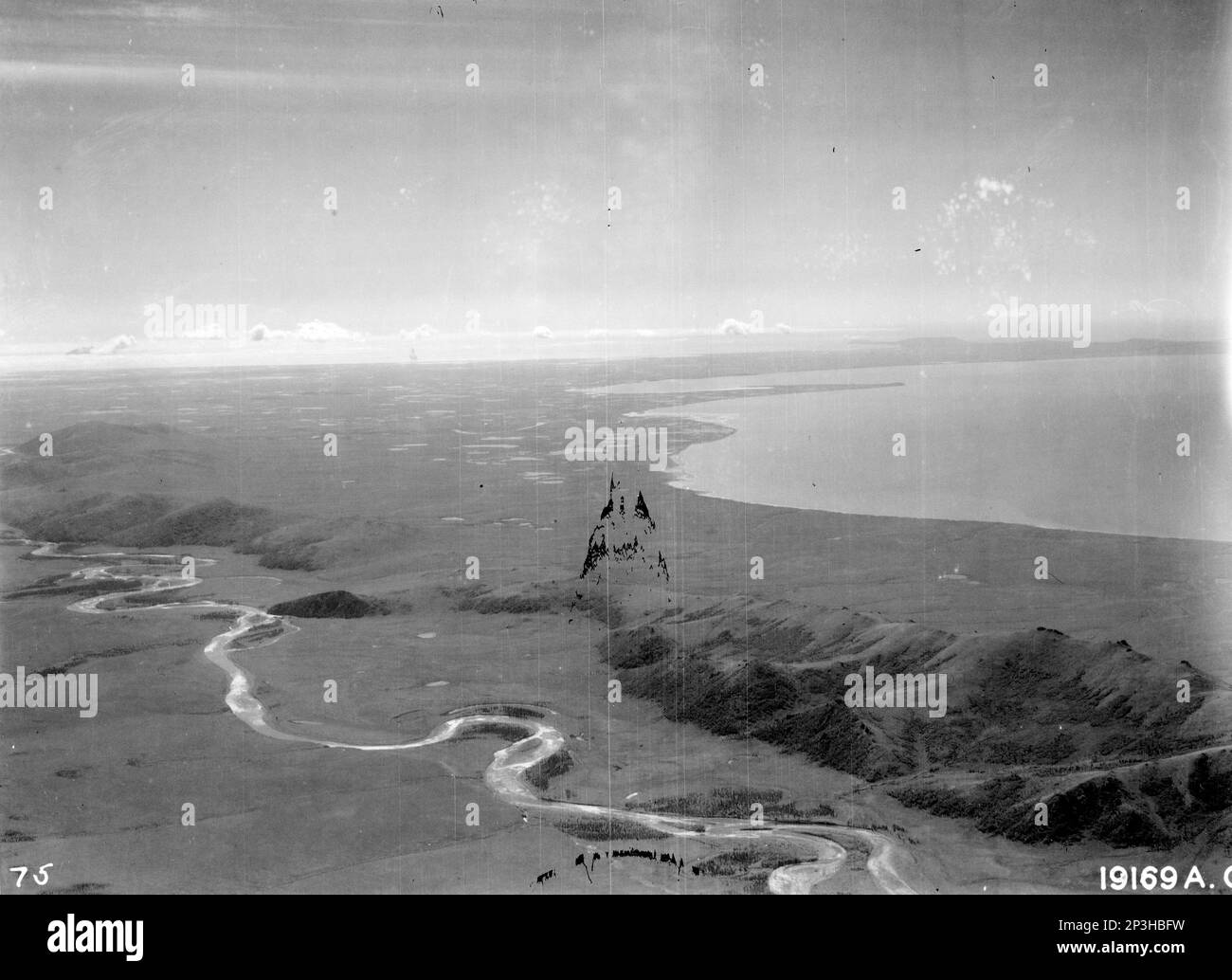 Alaska - Norton Sound, Aerial Photograph Stock Photo - Alamy