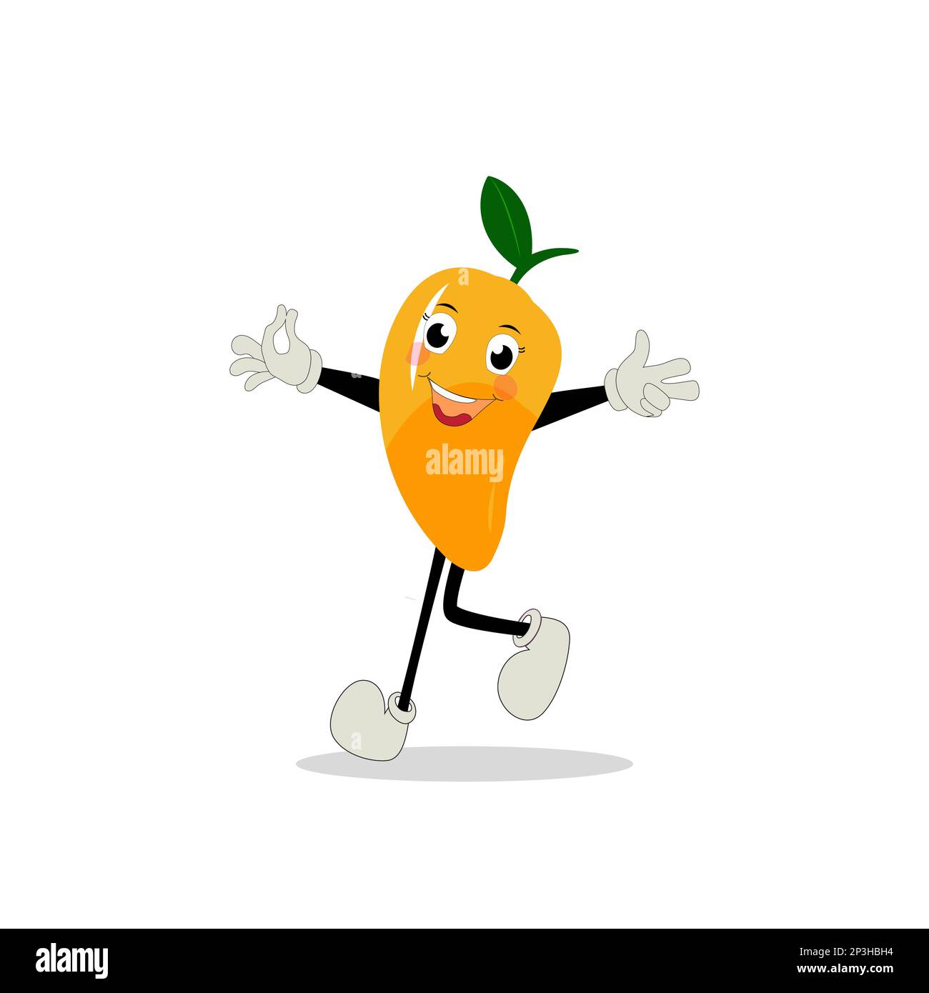 Mango character design. Kawaii mango characters vector illustration of ...