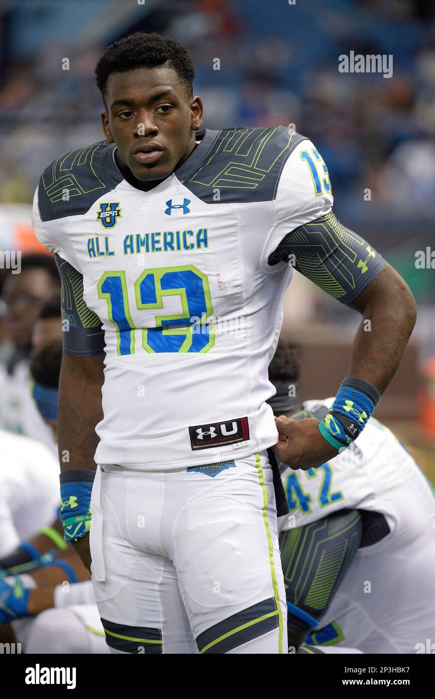 Team Highlight's Daylon Charlot (13), of Patterson, La., watches from ...