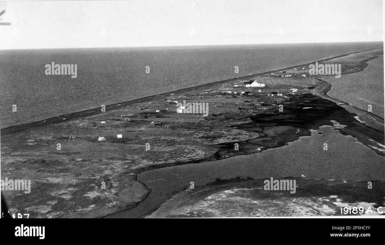 Alaska - Point Lay, Aerial Photograph Stock Photo - Alamy