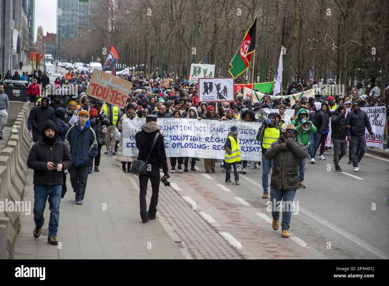 Illustration picture shows a demonstration organized by the ...