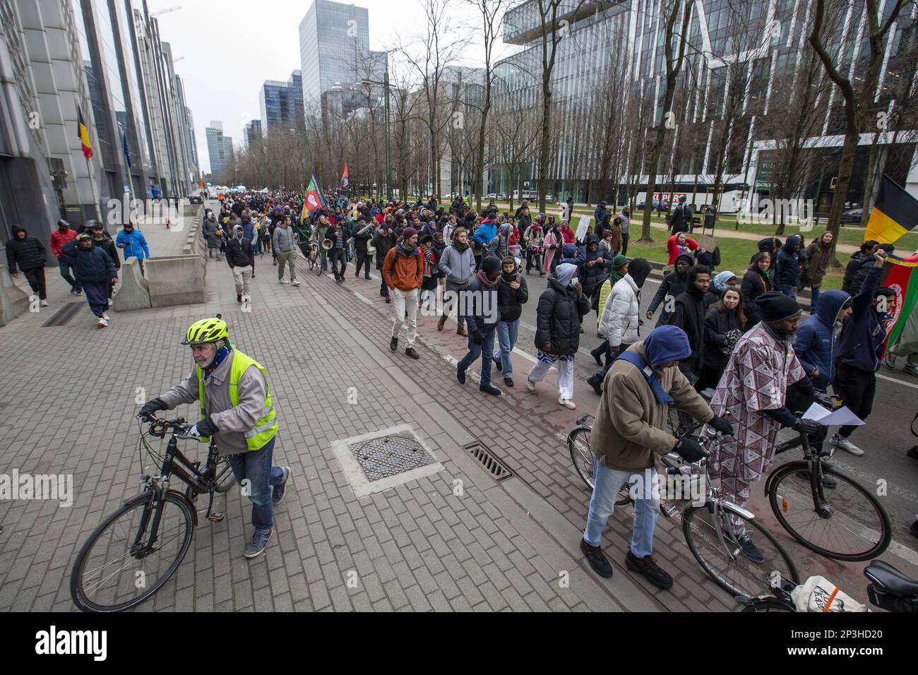 Illustration picture shows a demonstration organized by the ...