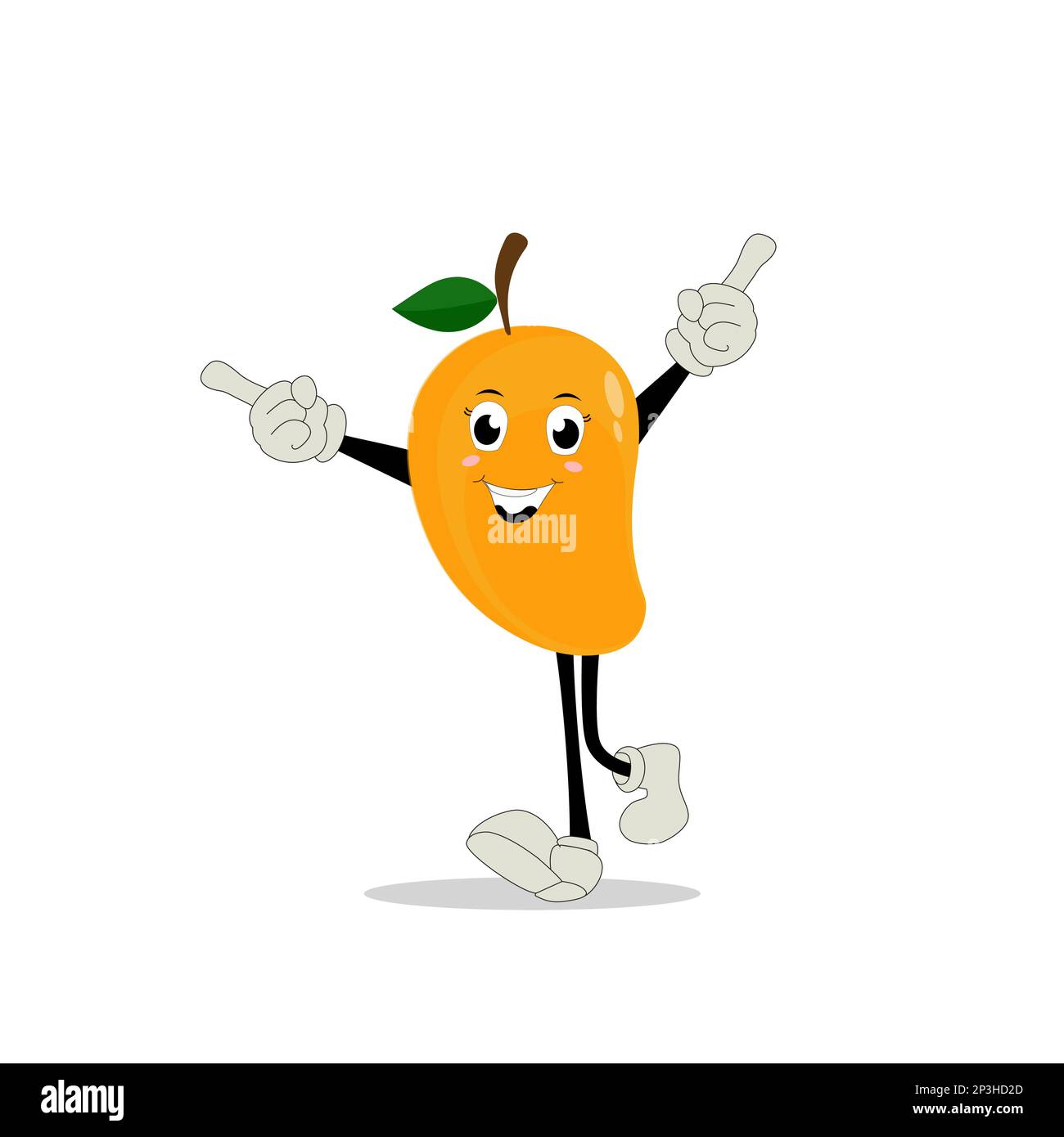 Mango character design. Kawaii mango characters vector illustration of ...