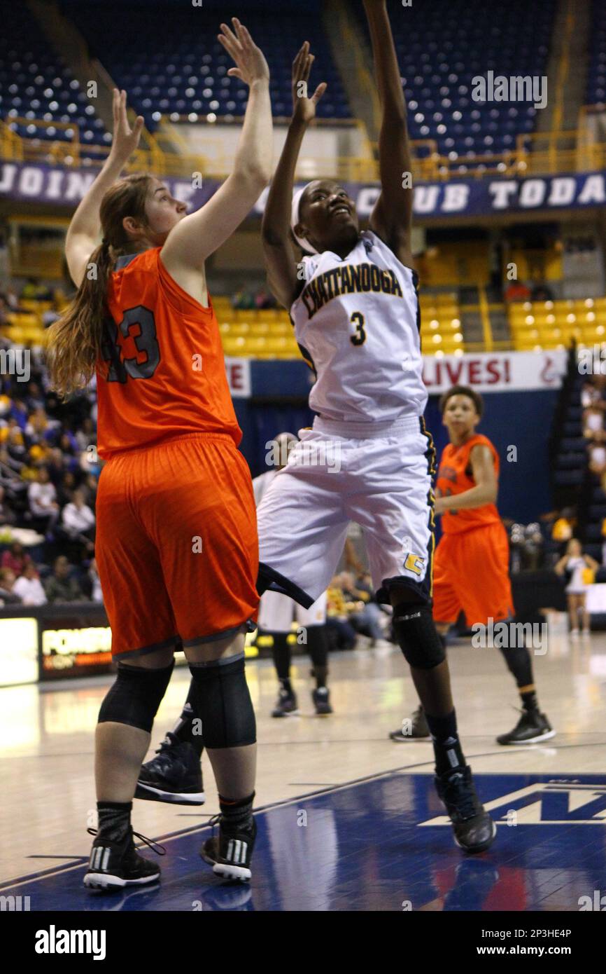 January 31, 2015 Chattanooga Lady Mocs forward Jasmine Joyner (3 ...