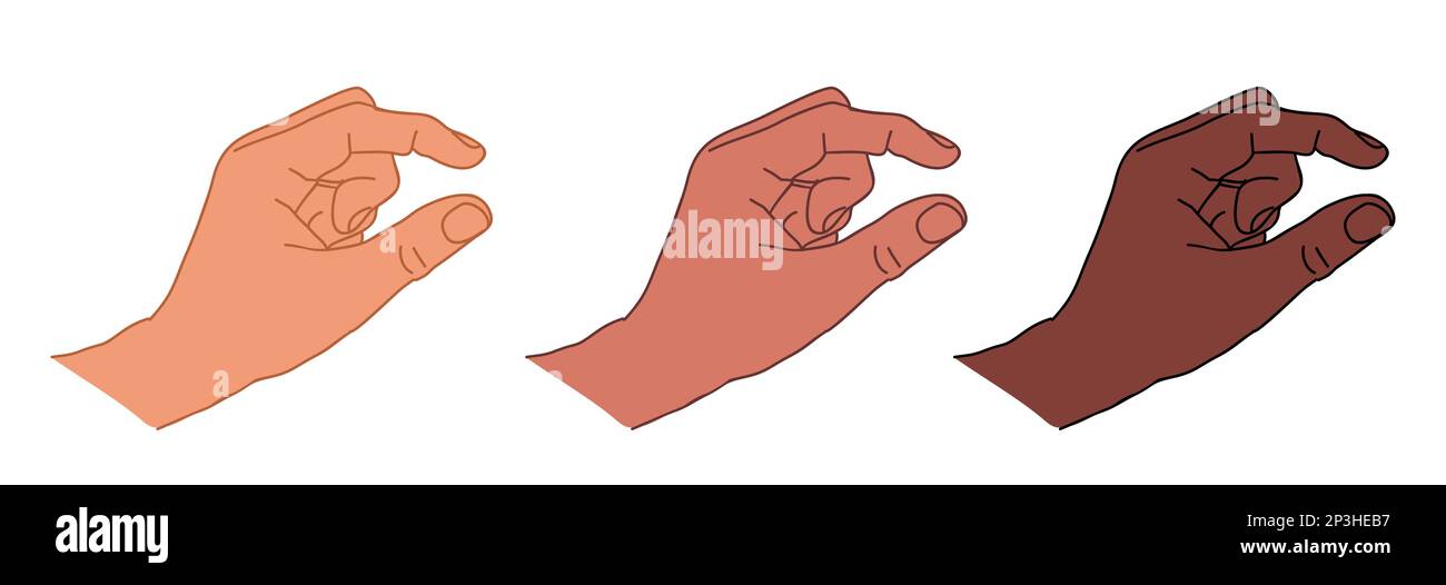 Fingers showing little Cut Out Stock Images & Pictures - Alamy