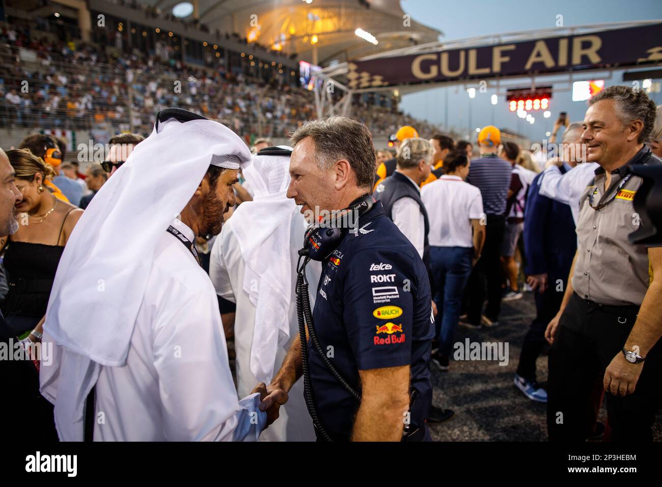 HORNER Christian (gbr), Team Principal of Red Bull Racing, portrait with BEN SULAYEM Mohammed ...