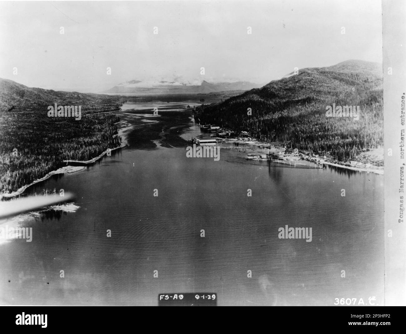 Alaska - Tongass Narrows through Tonsina River, Aerial Photograph Stock ...