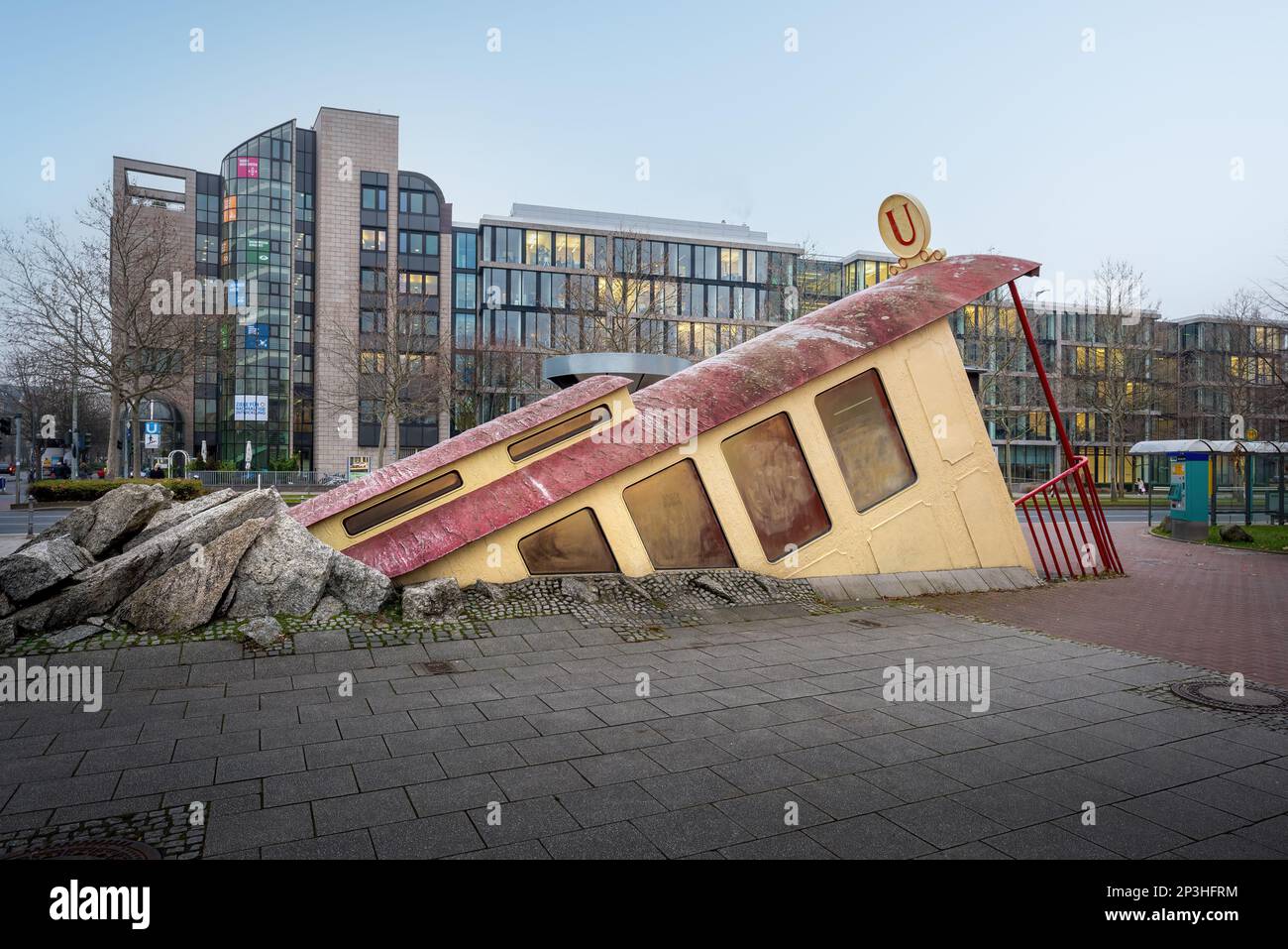 Bockenheimer Warte metro station entrance - Frankfurt, Germany Stock ...