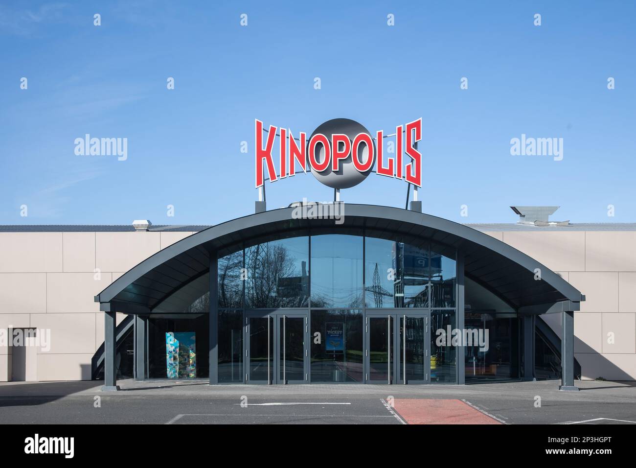 Koblenz, Germany - February 20, 2023: Entrance and facade of the local ...