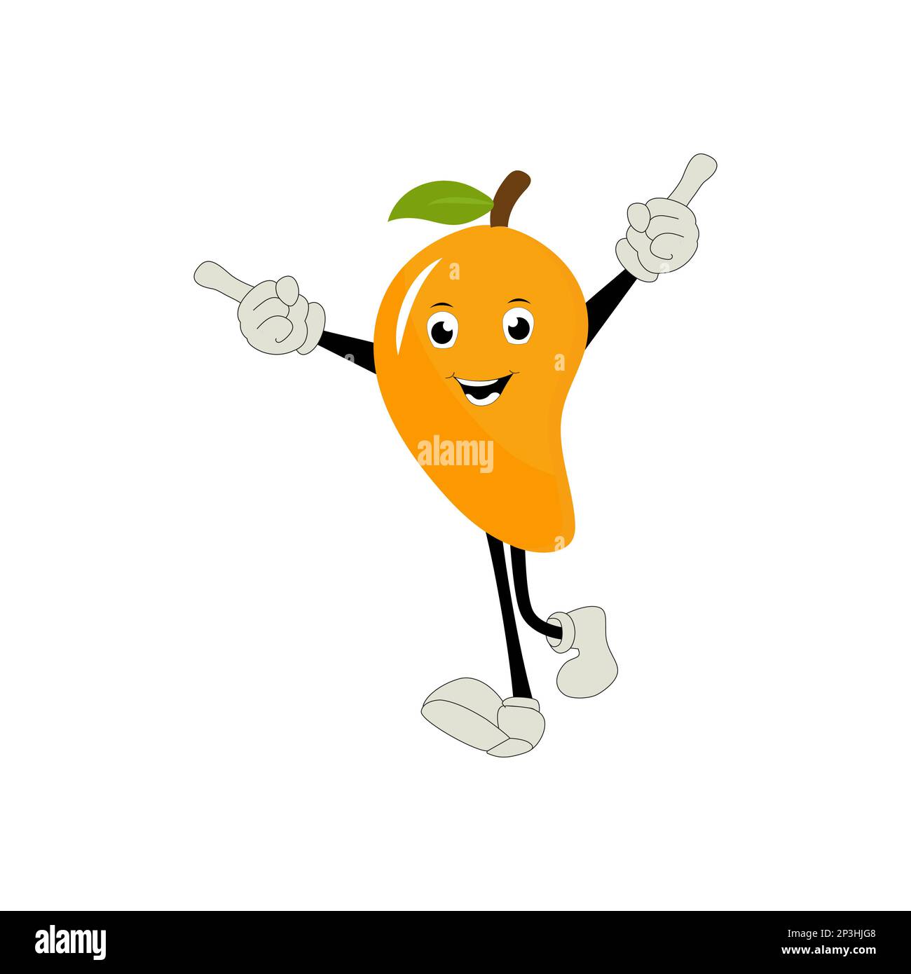 Mango character design. Kawaii mango characters vector illustration of ...