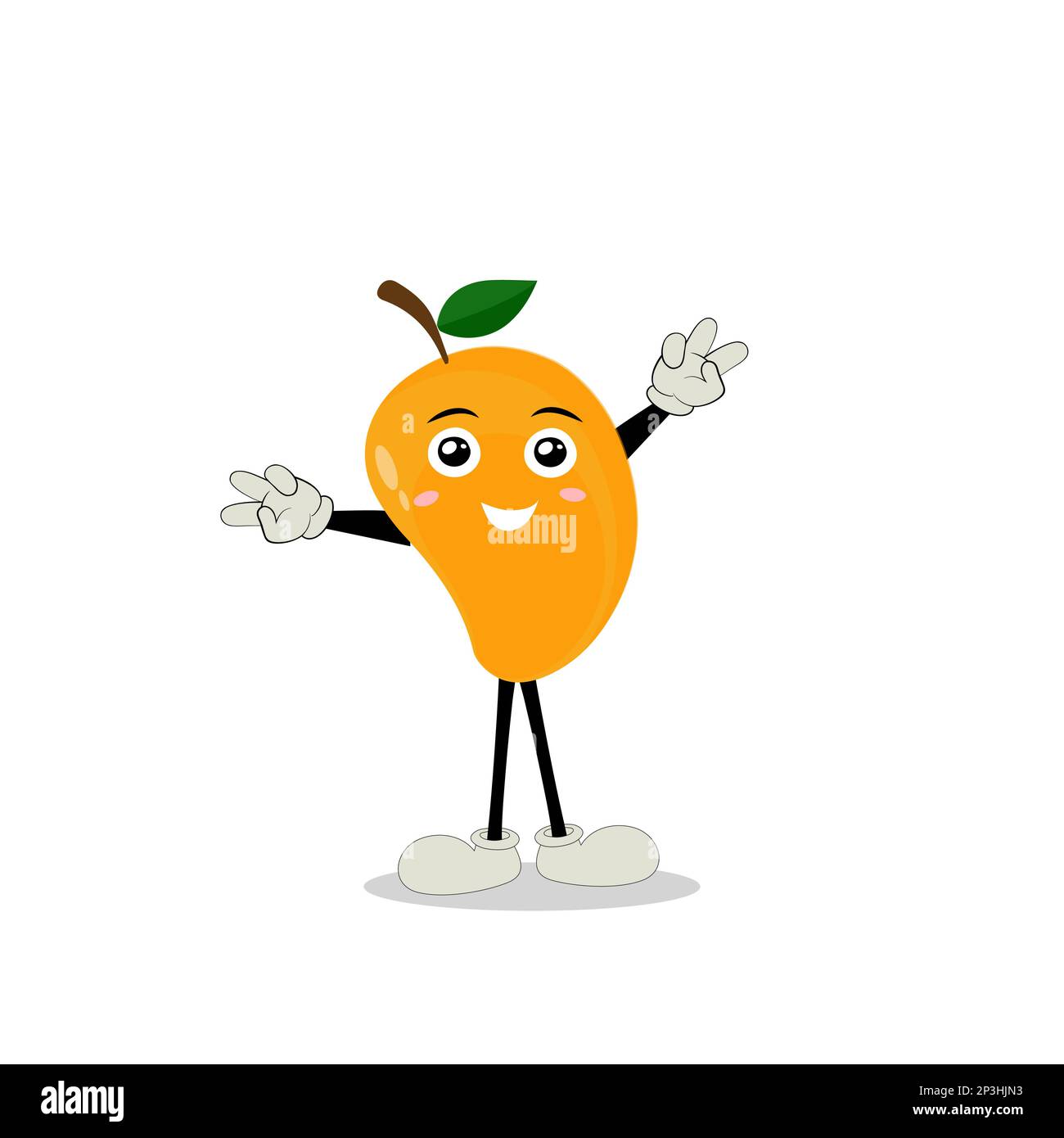 Mango character design. Kawaii mango characters vector illustration of ...
