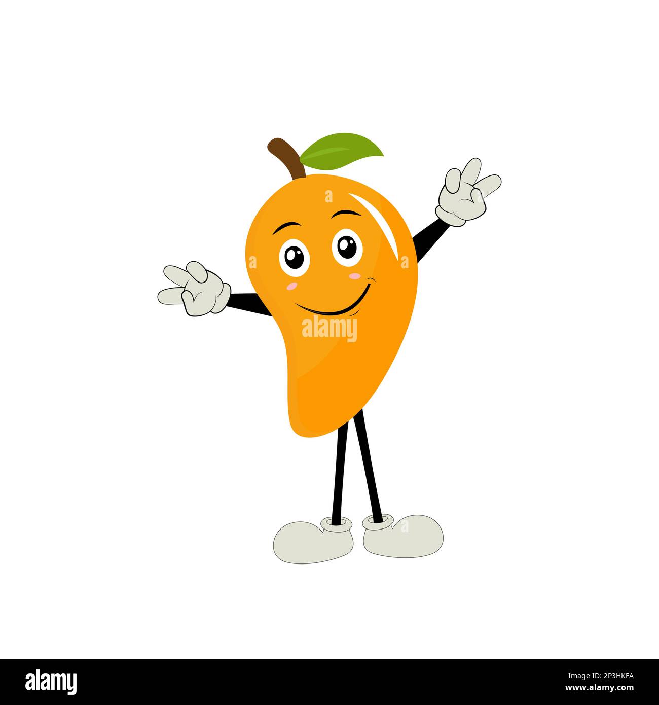 Mango character design. Kawaii mango characters vector illustration of ...