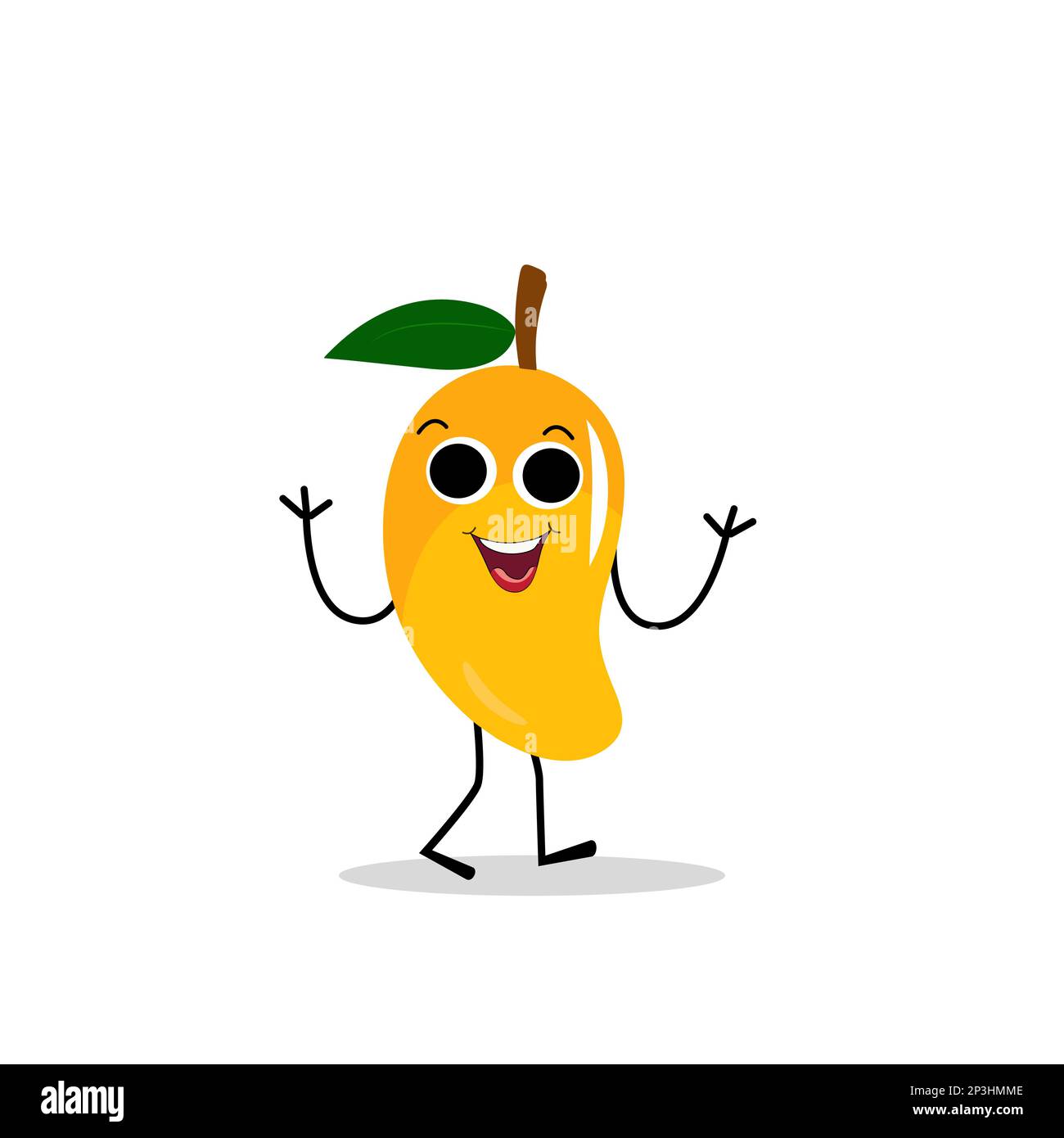 Mango character design. Kawaii mango characters vector illustration of ...