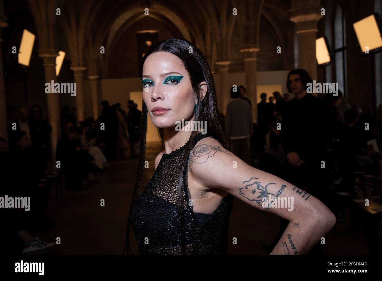 Halsey attends the Lanvin Fall/Winter 2023-2024 ready-to-wear ...