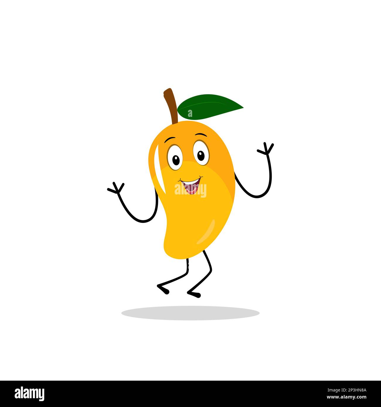 Mango character design. Kawaii mango characters vector illustration of ...